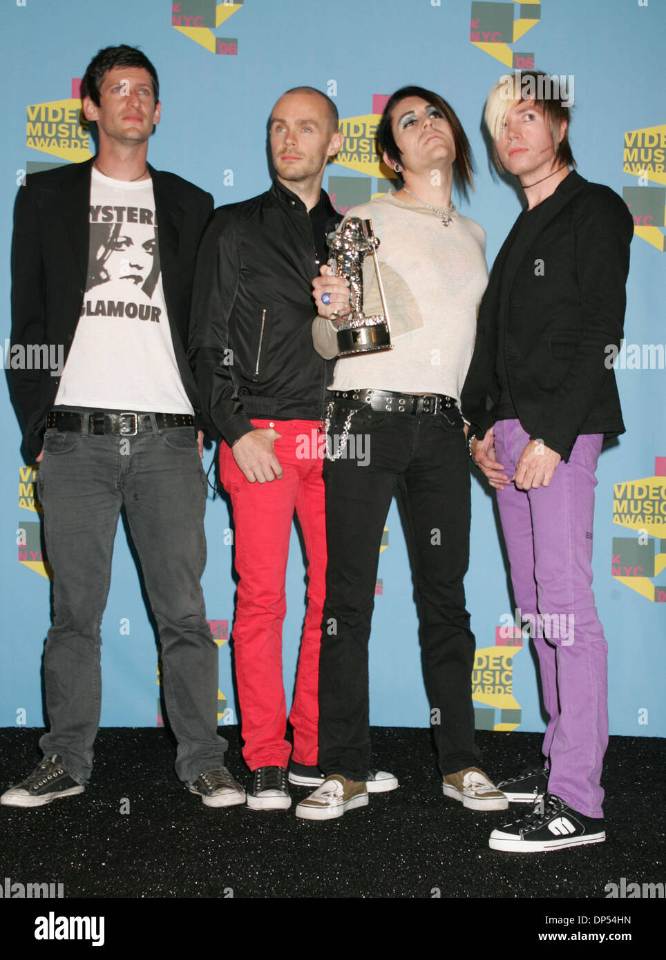 Aug 31, 2006; New York, NY, USA; AFI pose for photos in the press room ...