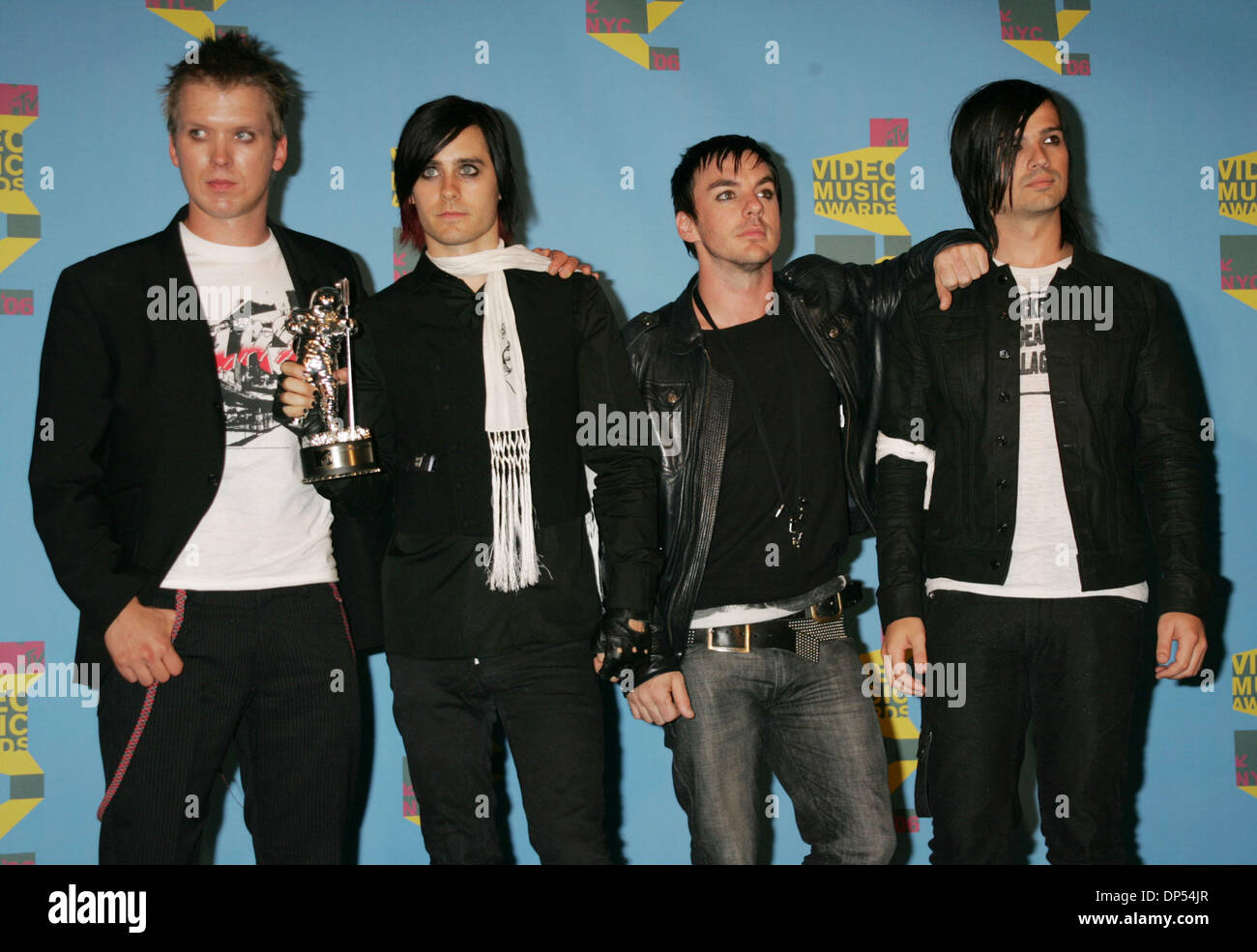 Aug 31, 2006; New York, NY, USA; 30 SECONDS TO MARS pose for photos in ...