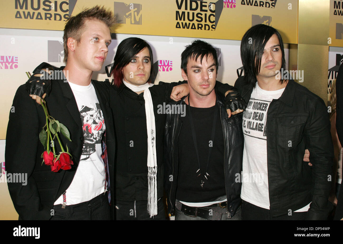 Aug 31, 2006; New York, NY, USA; JARED LETO with his group 30 SECONDS ...