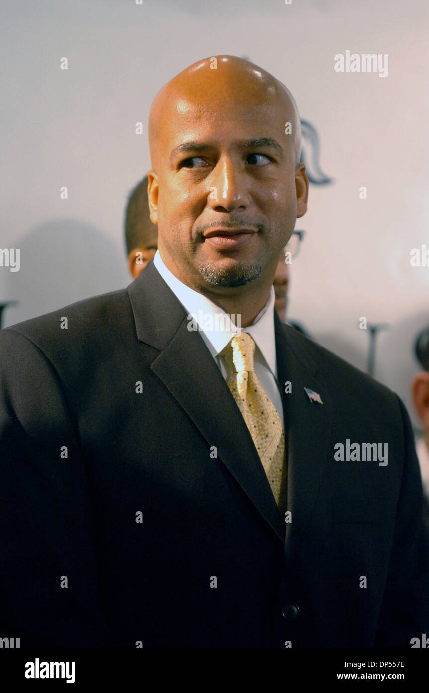 Sep 01, 2006; Manhattan, NY, USA; New Orleans Mayor RAY NAGIN announces ...