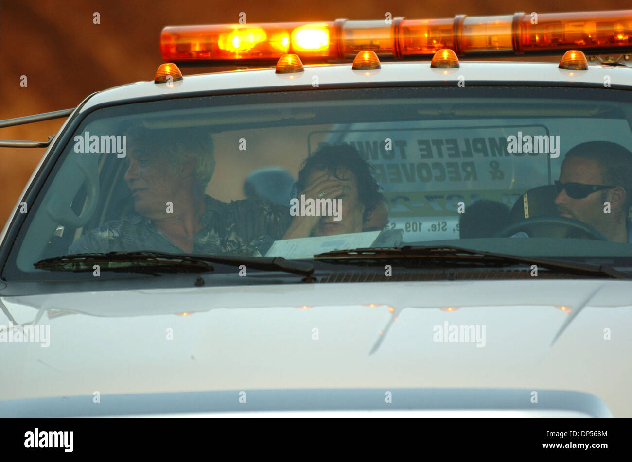 Sep 04, 2006; San Jacinto, CA, USA; Pat Maresca (left) and his mother ...