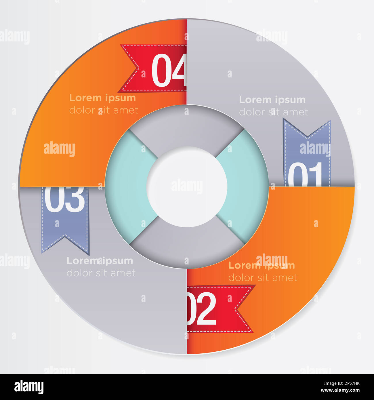 Vector circular template for business infographics Stock Photo - Alamy