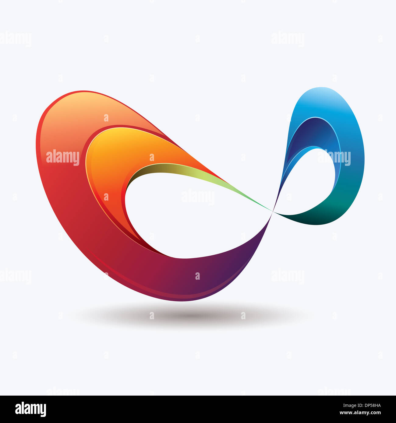 Abstract and colorful infinity symbol with light effects Stock Photo ...