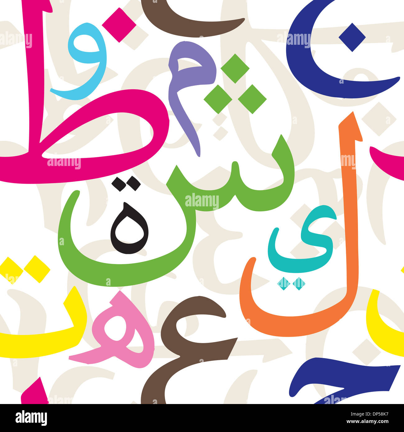 Arabic letters Cut Out Stock Images & Pictures - Alamy
