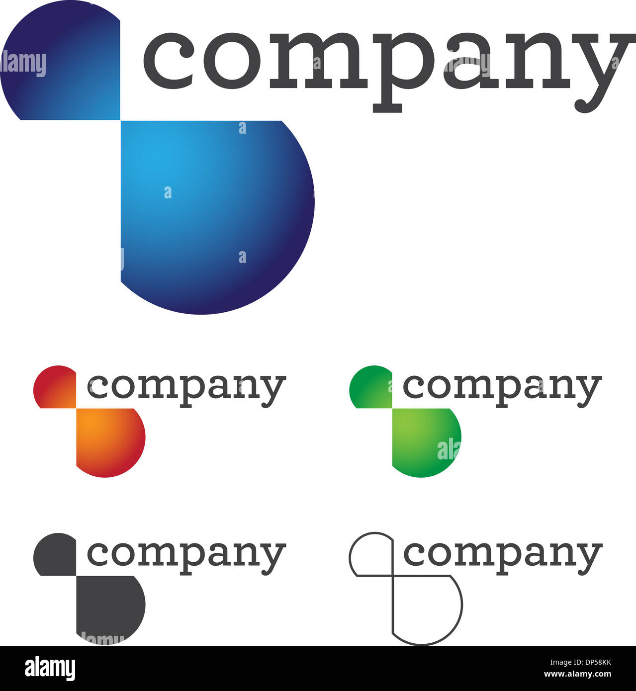 Beautiful and modern corporate logo design with variations for your ...