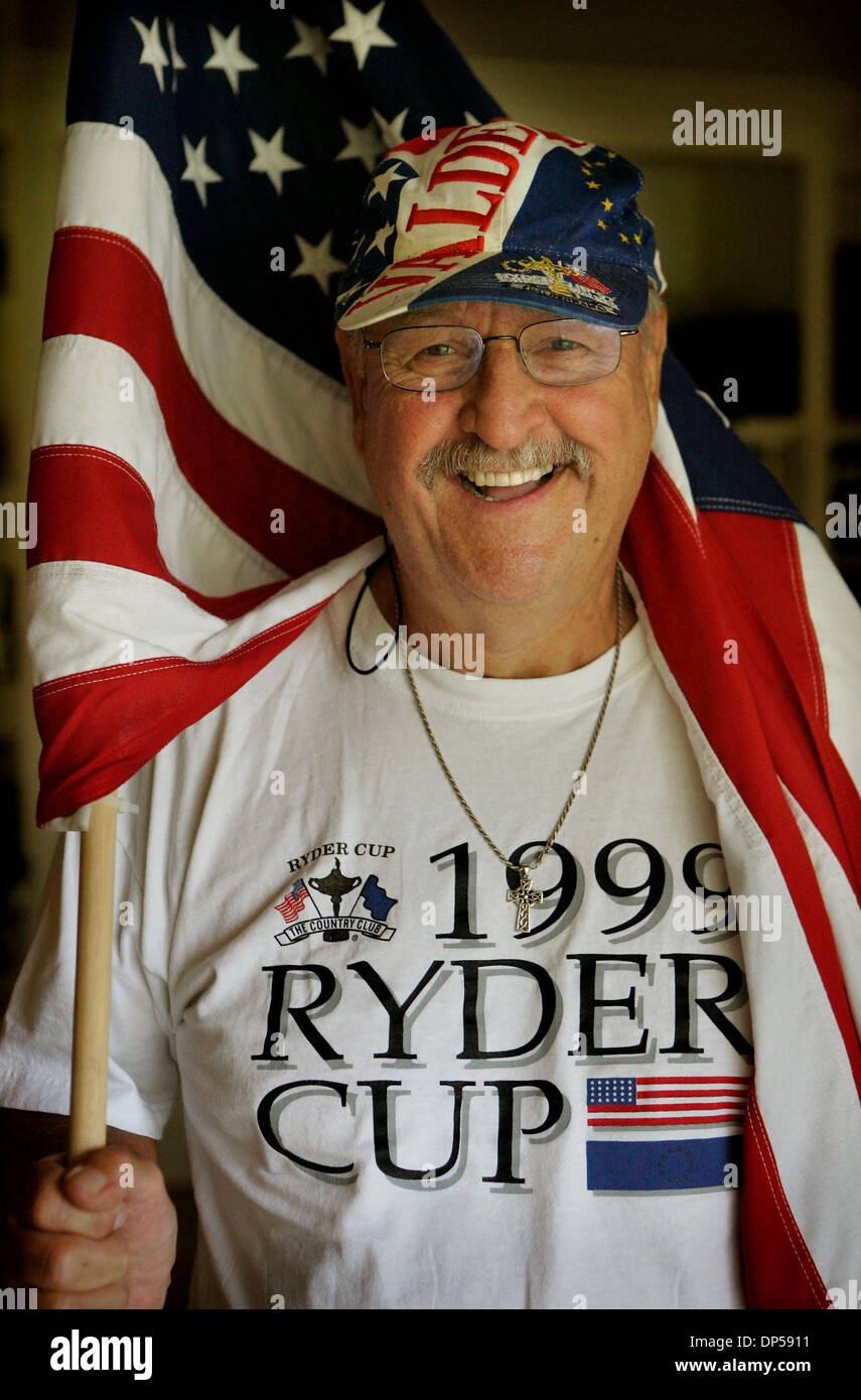 Sep 07, 2006; Rancho Bernardo, CA, USA; Golf fan and Ryder Cup fanatic ...