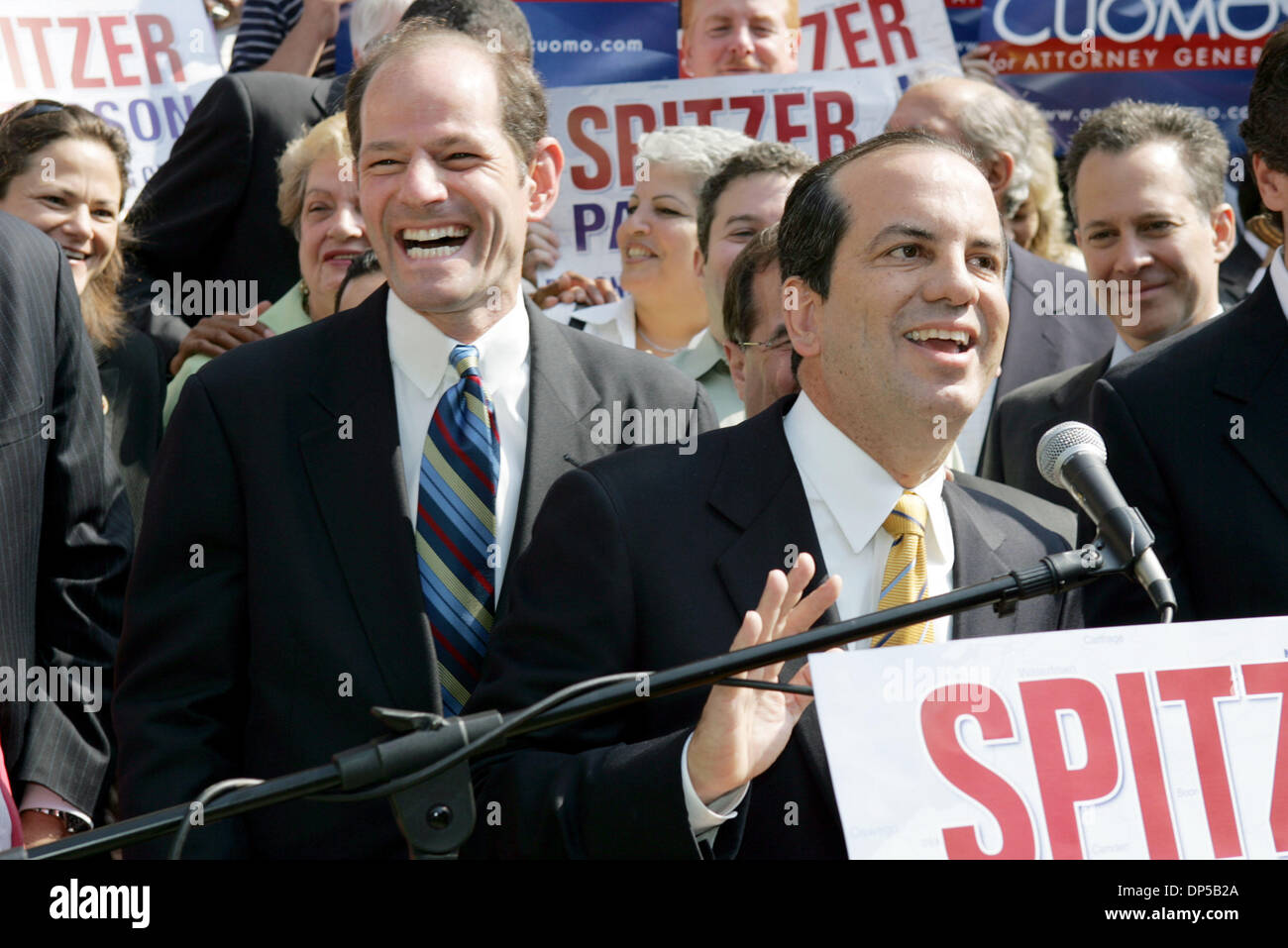 Sep 10, 2006; New York, NY, USA; Democratic front-runner ELIOT SPITZER ...