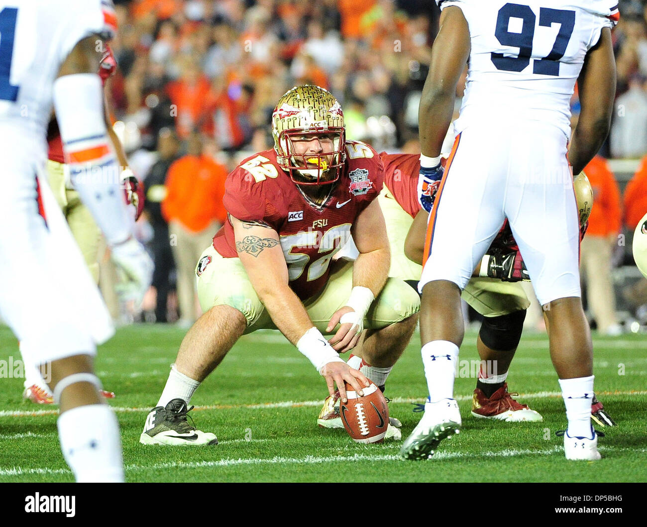 Pasadena, CA, USA . 06th Jan, 2014. Bryan Stork #52 of FSU during the ...