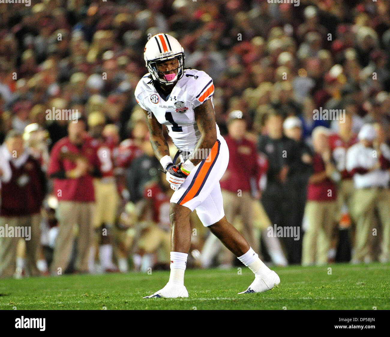 Pasadena, CA, USA . 06th Jan, 2014. Trovon Reed #1 of Auburn during the ...