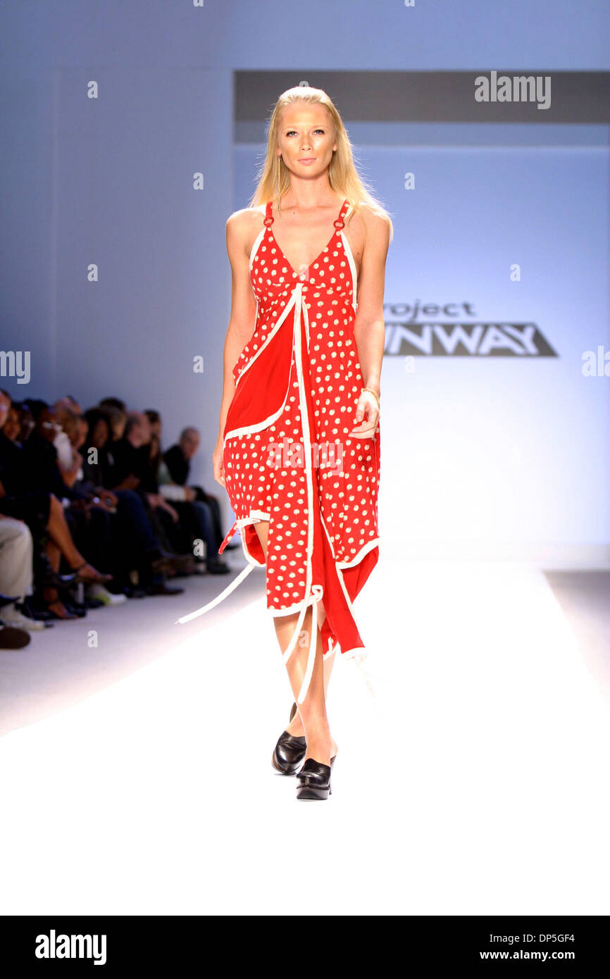 Sep 15, 2006; New York, NY, USA; Finalist Jeffrey Sebelia's collection ...