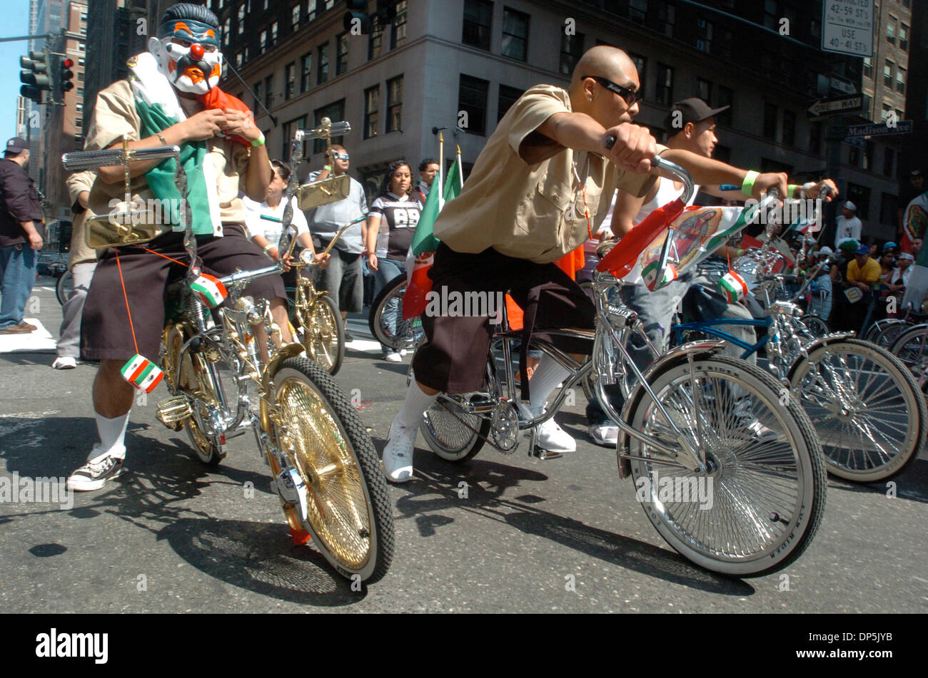 Sep 17, 2006; Manhattan, NY, USA; Memebers of the Mexican Low Rider ...