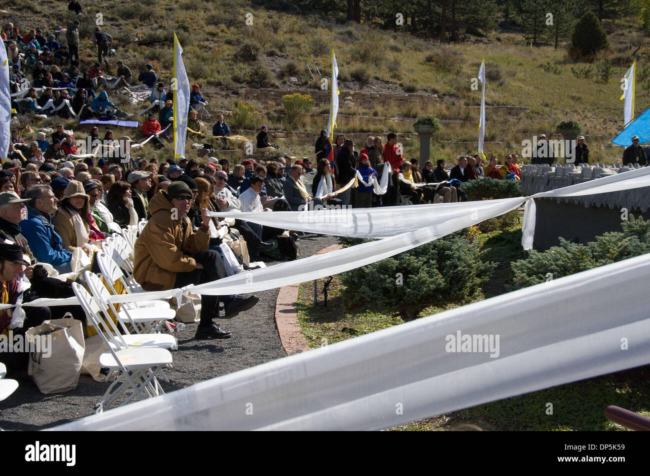 Sep 17, 2006; Red Feather Lakes, CO, USA; The audience is connected for ...