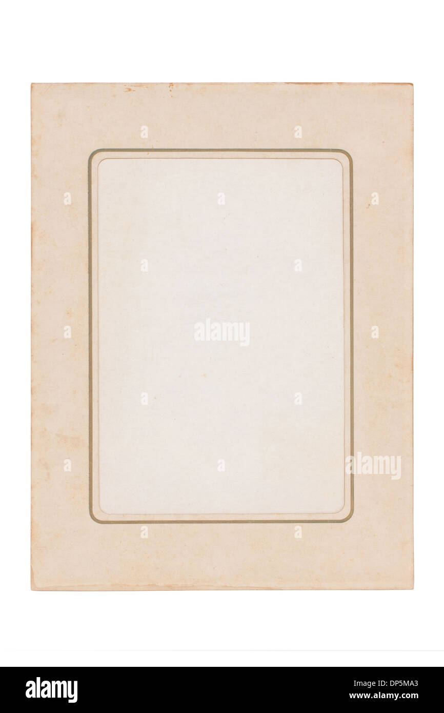 Vintage paper picture frame Stock Photo - Alamy