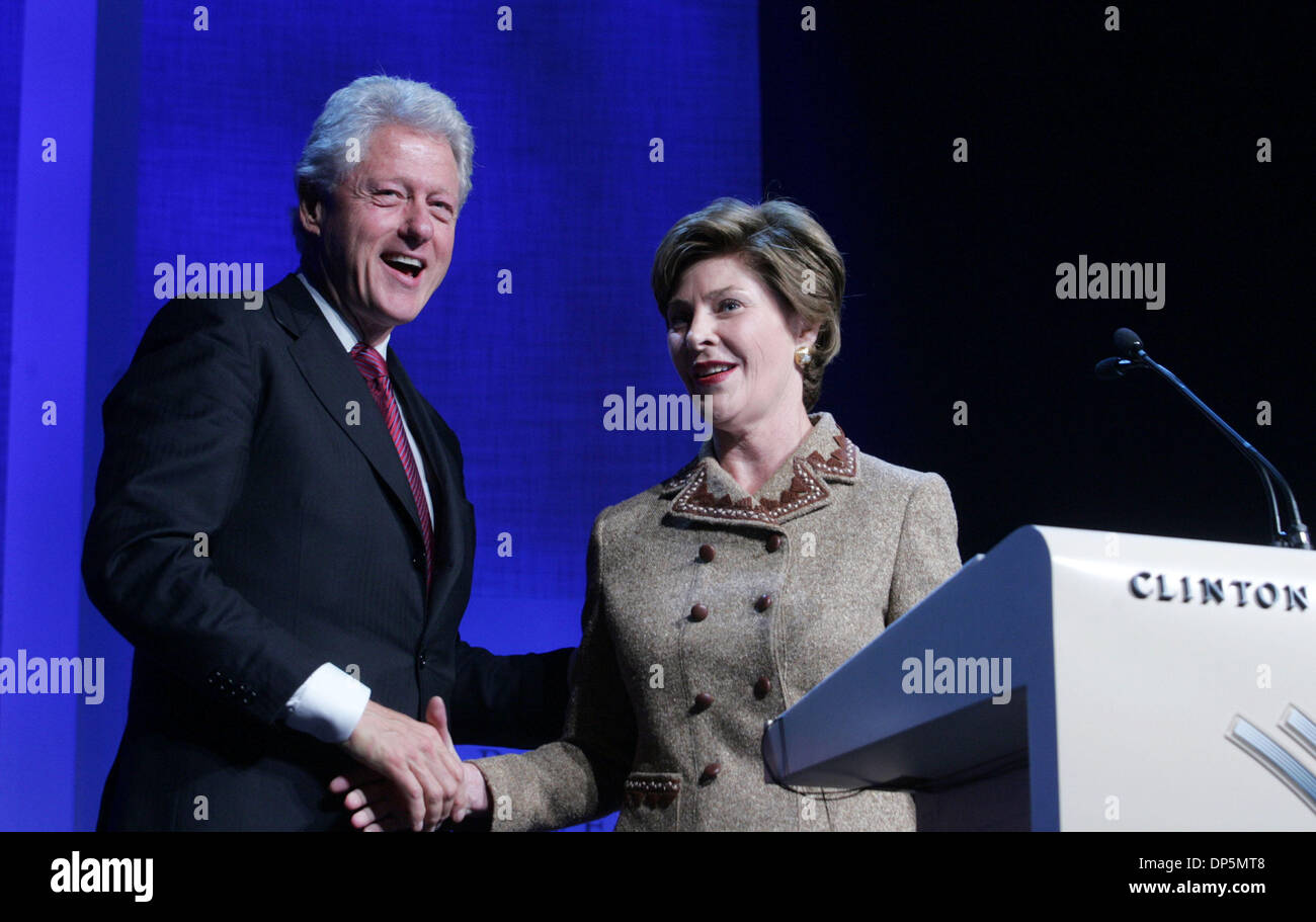 Sep 20, 2006; New York, NY, USA; 42nd President of the United States ...