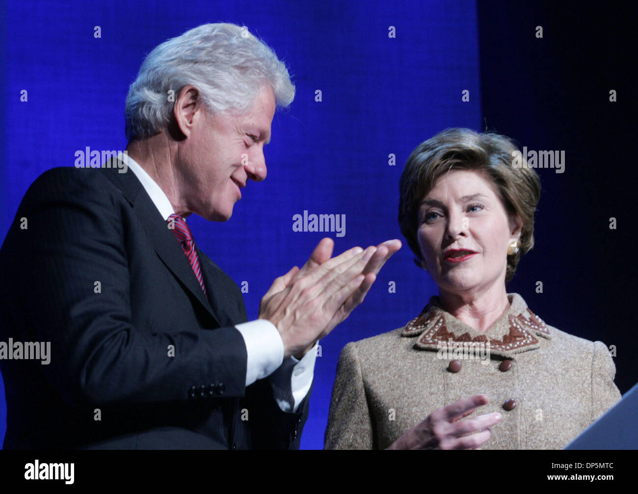 Sep 20, 2006; New York, NY, USA; 42nd President of the United States ...