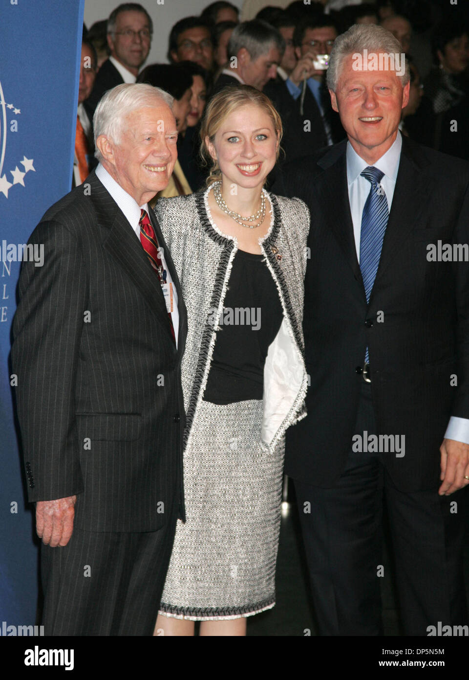 Sep 20, 2006; New York, NY, USA; Former President JIMMY CARTER, CHELSEA ...