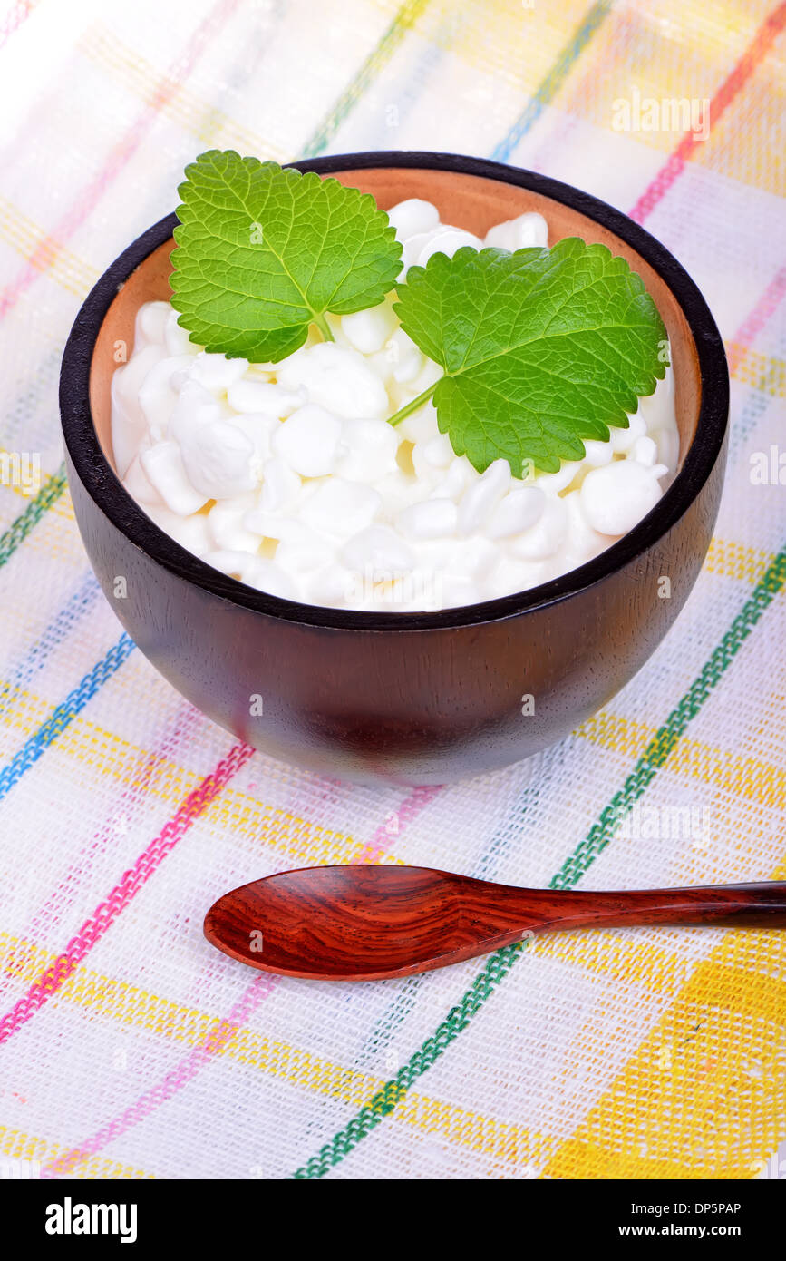 Fresh cottage cheese Stock Photo - Alamy