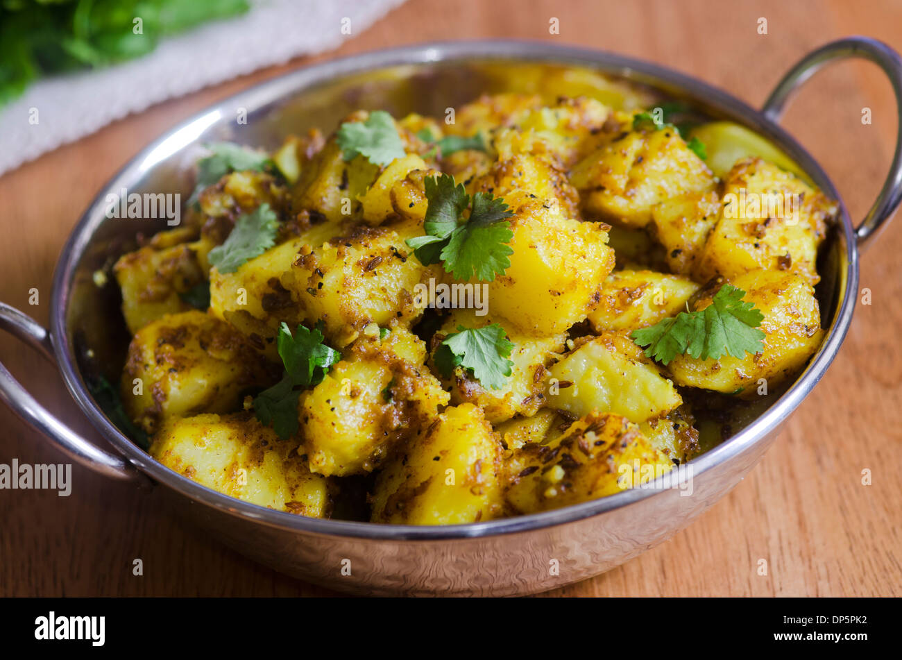 Spiced potato curry Stock Photo - Alamy