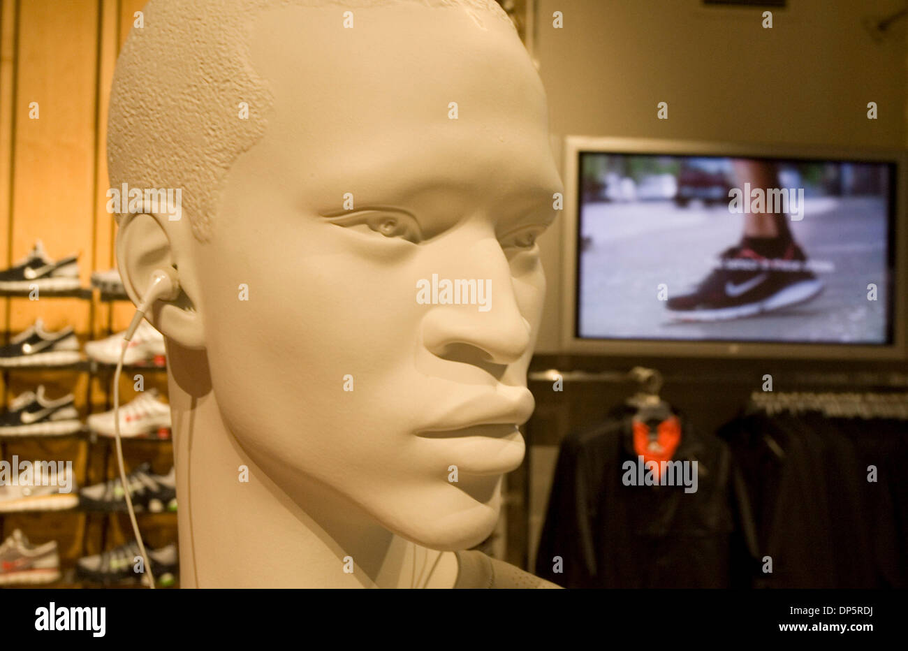 Sep 22, 2006; Portland, OR, USA; A mannequin displays the Nike + iPod ...