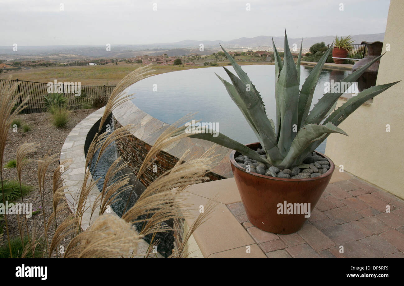 Sep 22, 2006; Santa Luz, CA, USA; View of the backyard pool at the ...