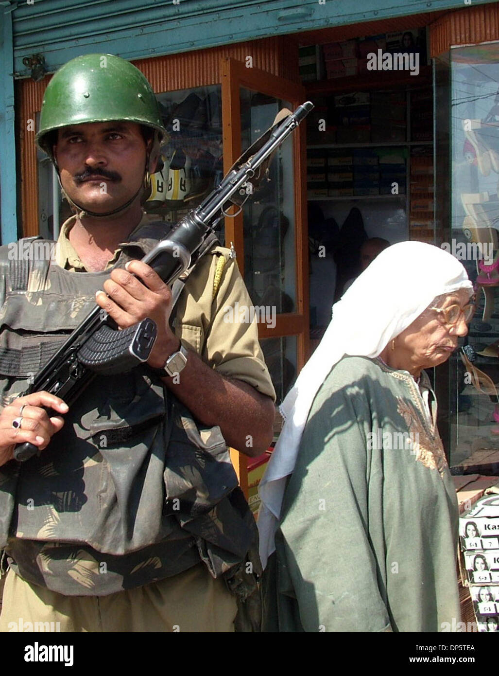Indian police personnel patrol hi-res stock photography and images - Alamy