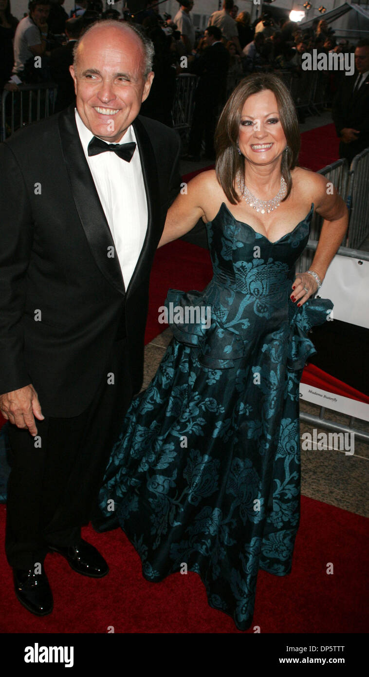 Sep 25, 2006; New York, NY, USA; RUDOLPH GIULIANI and JUDITH NATHAN at ...