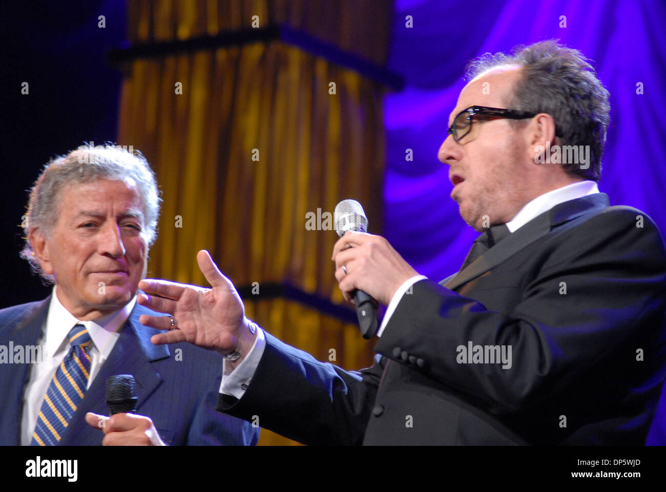 Sep 26, 2006; New York, NY, USA; Singer TONY BENNETT and ELVIS COSTELLO ...