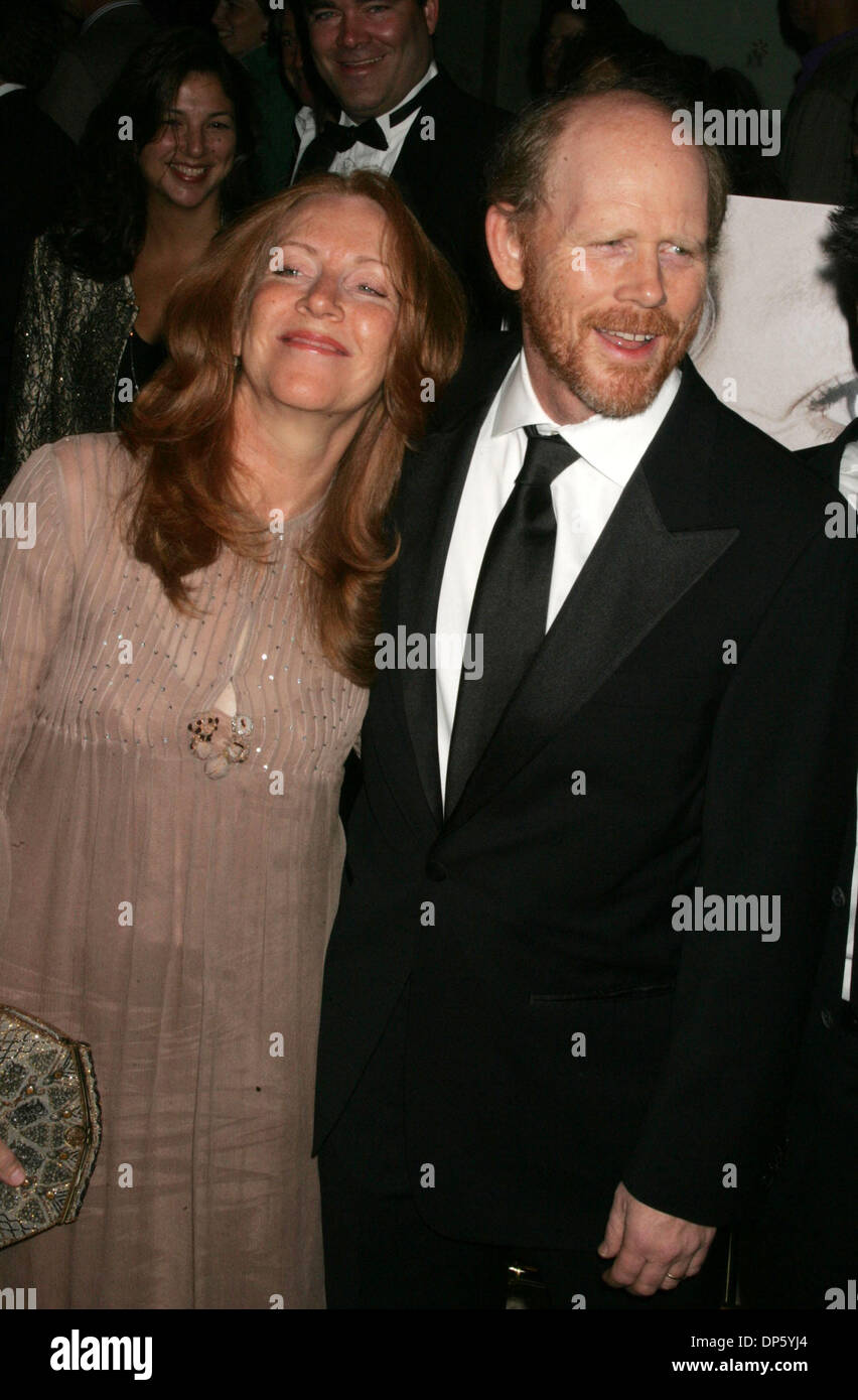 Sep 29, 2006; New York, NY, USA; Director RON HOWARD and his wife ...