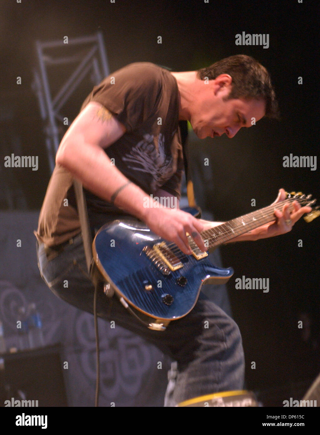 Oct 03, 2006; Raleigh, NC, USA; BREAKING BENJAMIN performs live as ...