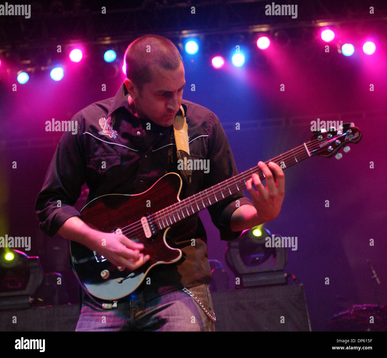 Oct 03, 2006; Raleigh, NC, USA; BREAKING BENJAMIN performs live as ...