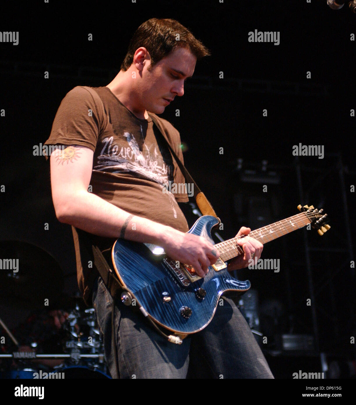 Oct 03, 2006; Raleigh, NC, USA; BREAKING BENJAMIN performs live as ...