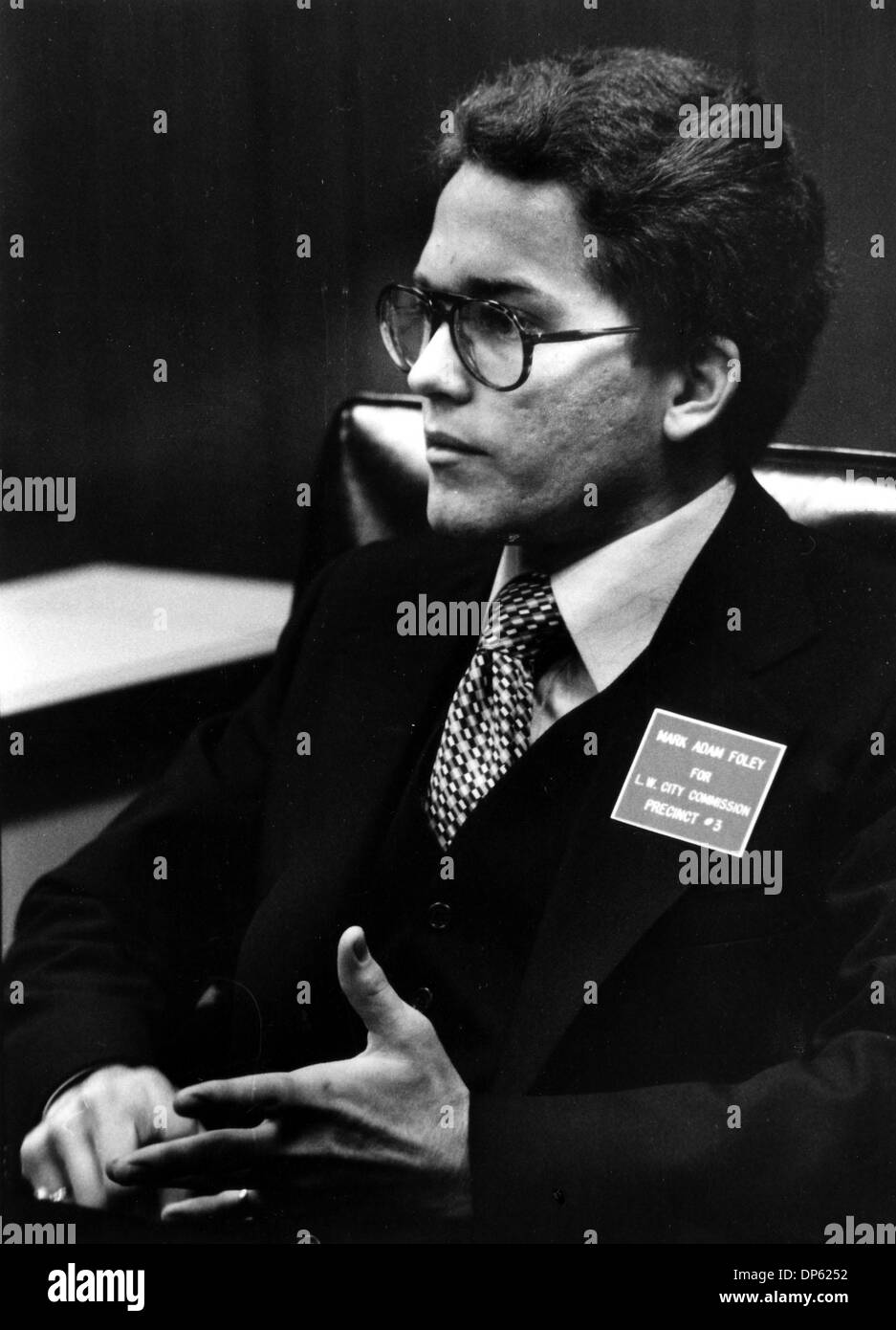 Oct 02, 2006; West Palm Beach, FL, USA; Former Rep. MARK FOLEY is in an ...