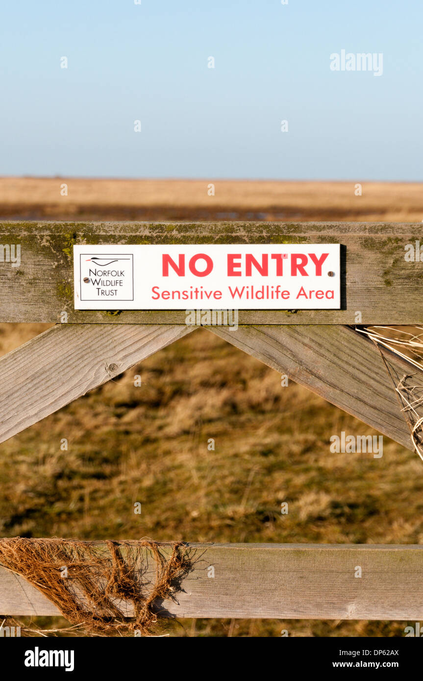 Bird Reserve at Salthouse Marshes near Cley on the North Norfolk coast ...