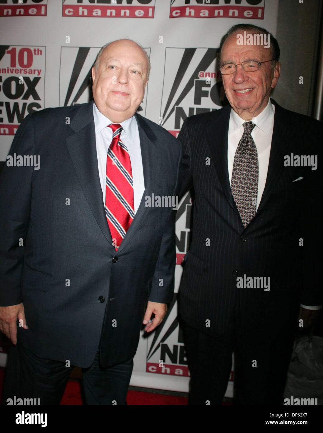 Oct 04, 2006; New York, NY, USA; ROGER AILES and RUPERT MURDOCH at the ...