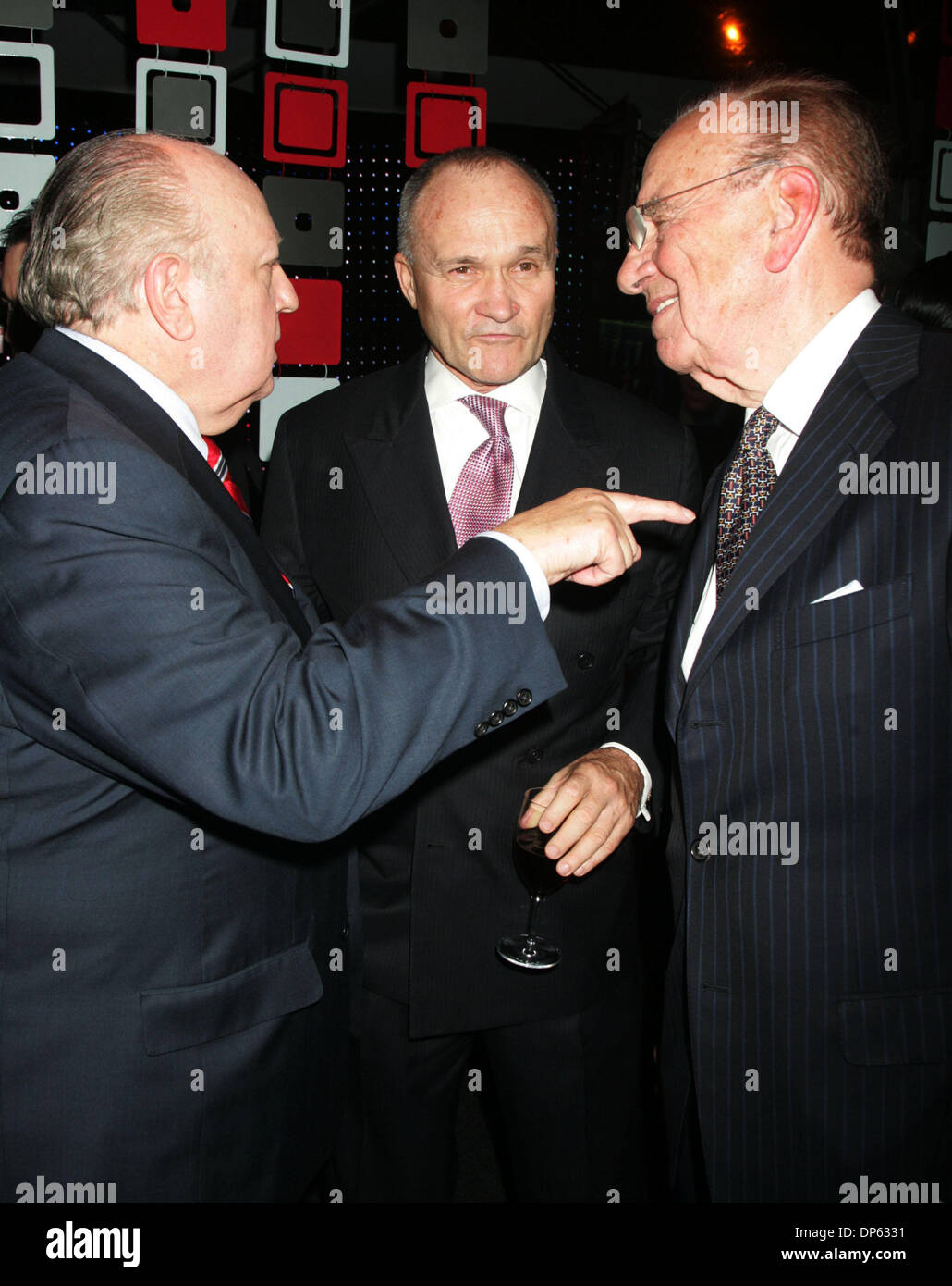 Oct 04, 2006; New York, NY, USA; ROGER AILES, RAY KELLY and RUPERT ...