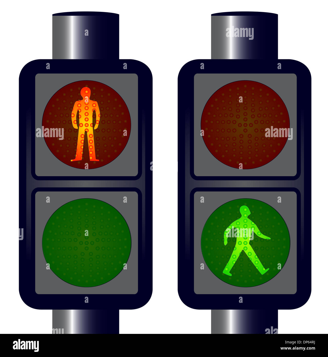 Green Traffic Light Man