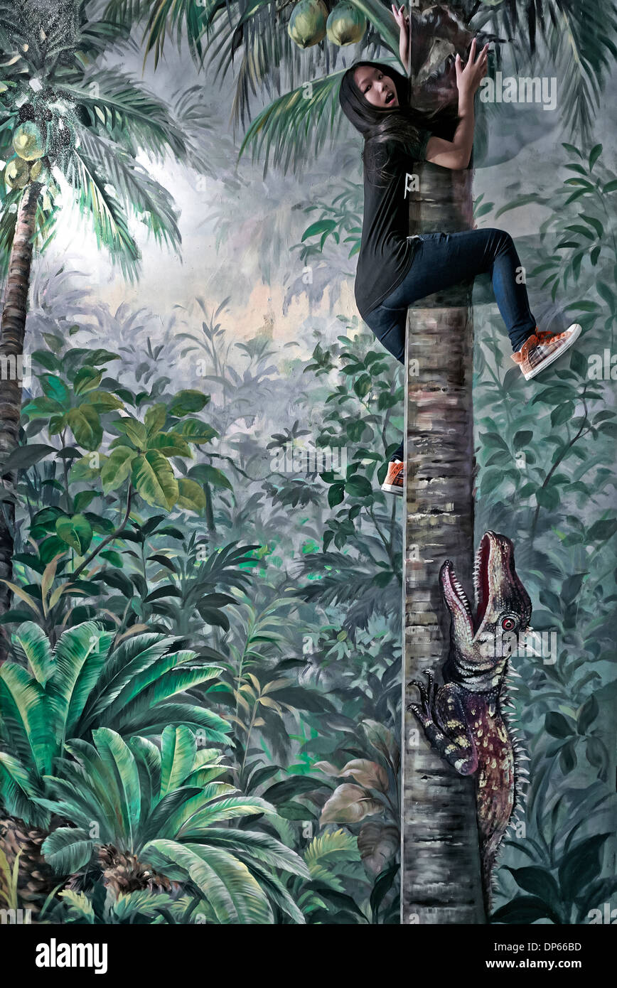 Optical illusion and Trick art painting at the Trick Art Museum and ...