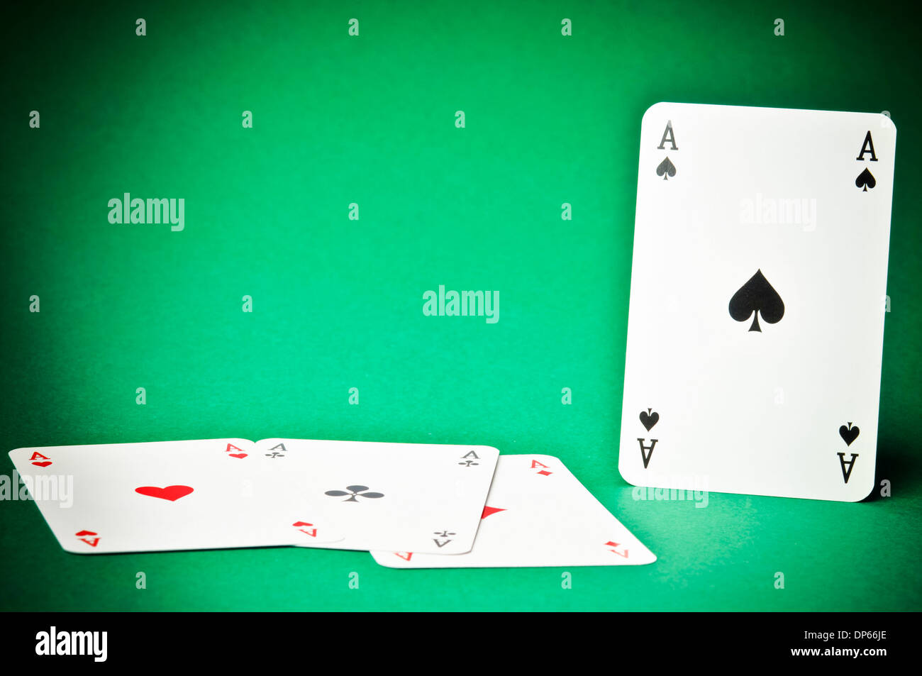 four aces, ace of spades standing Stock Photo - Alamy