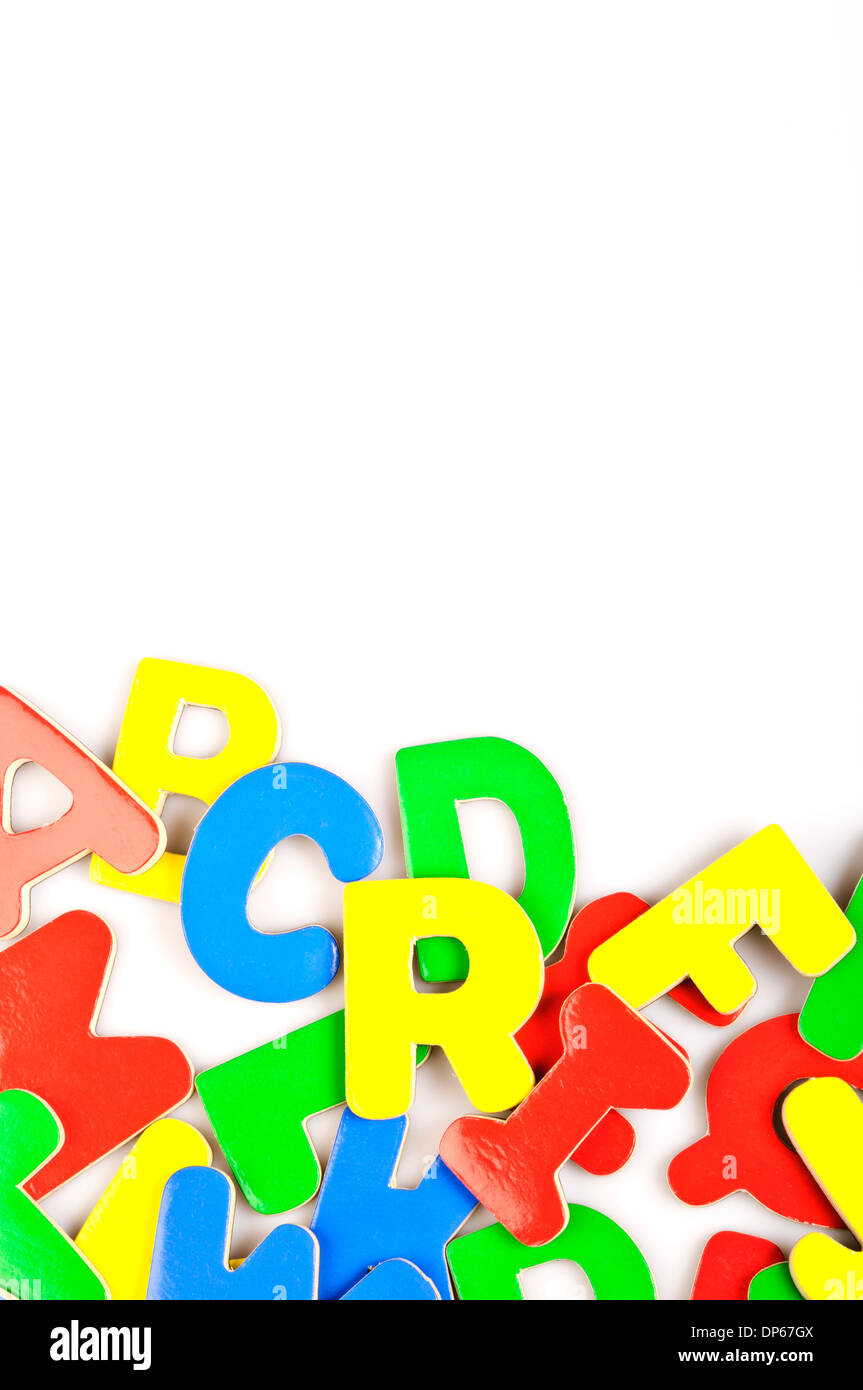 colorful alphabet letters Stock Photo - Alamy