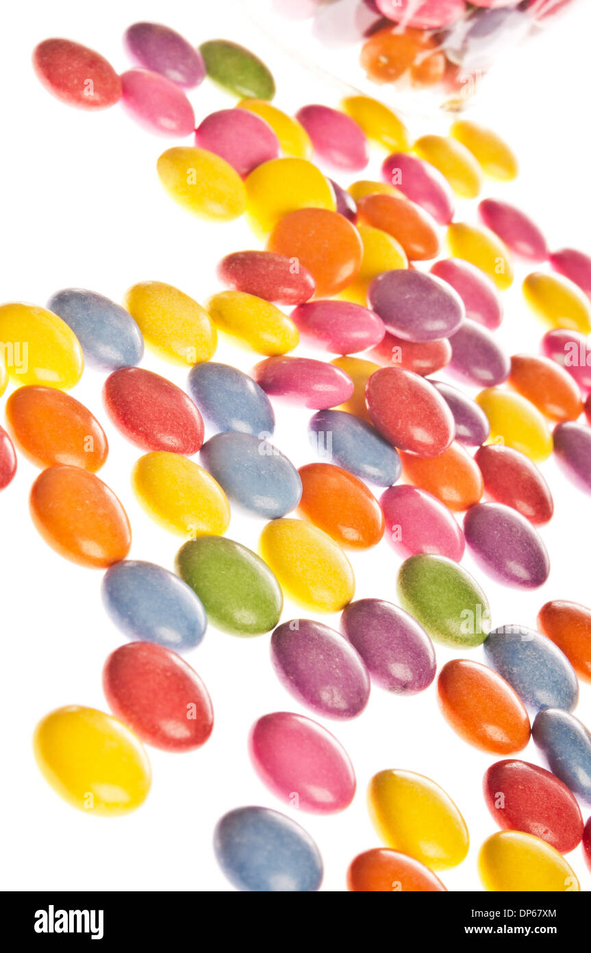 colorful sugar coated chocolate candies Stock Photo - Alamy