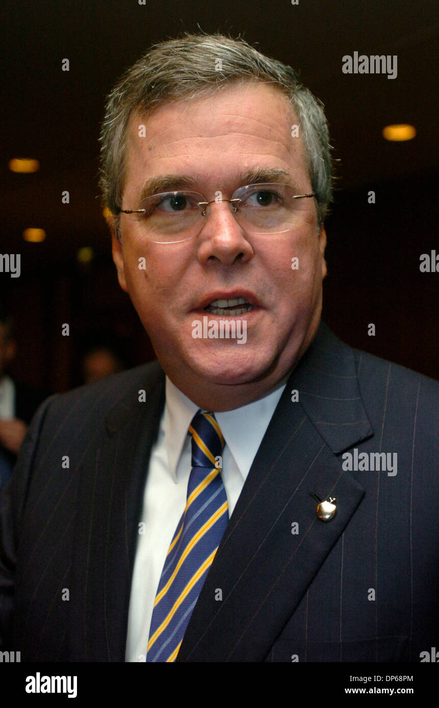 Oct 10, 2006; Manhattan, NY, USA; Florida Governor JEB BUSH. Mayor ...
