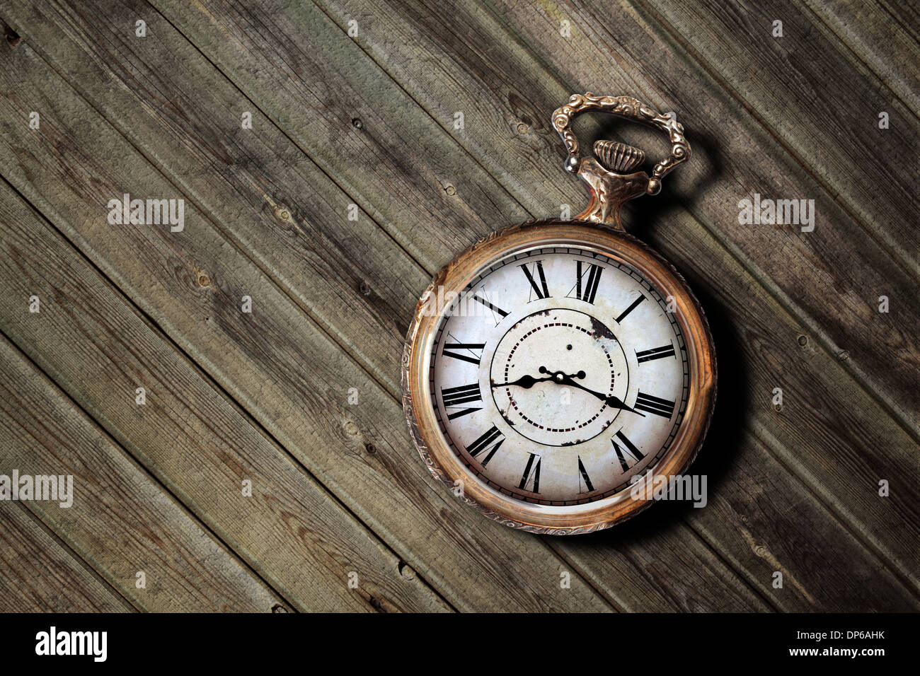 old and vintage wall clock Stock Photo - Alamy