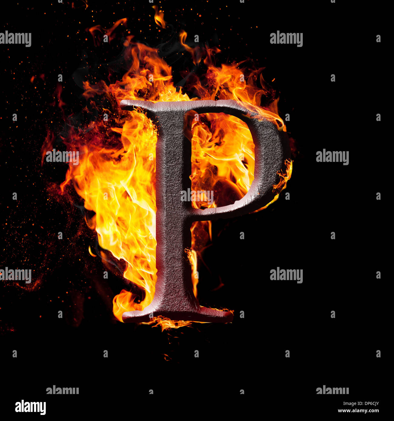 Fire Letters P