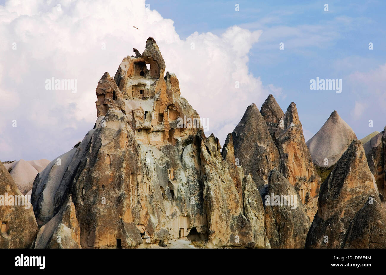 Oct 12, 2006; Cappadocia Region, TURKEY; A 100 foot tall ancient cave ...
