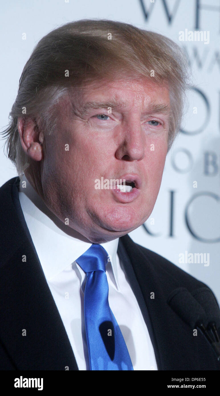 Oct 12, 2006; New York, NY, USA; Businessman and co-author DONALD TRUMP ...