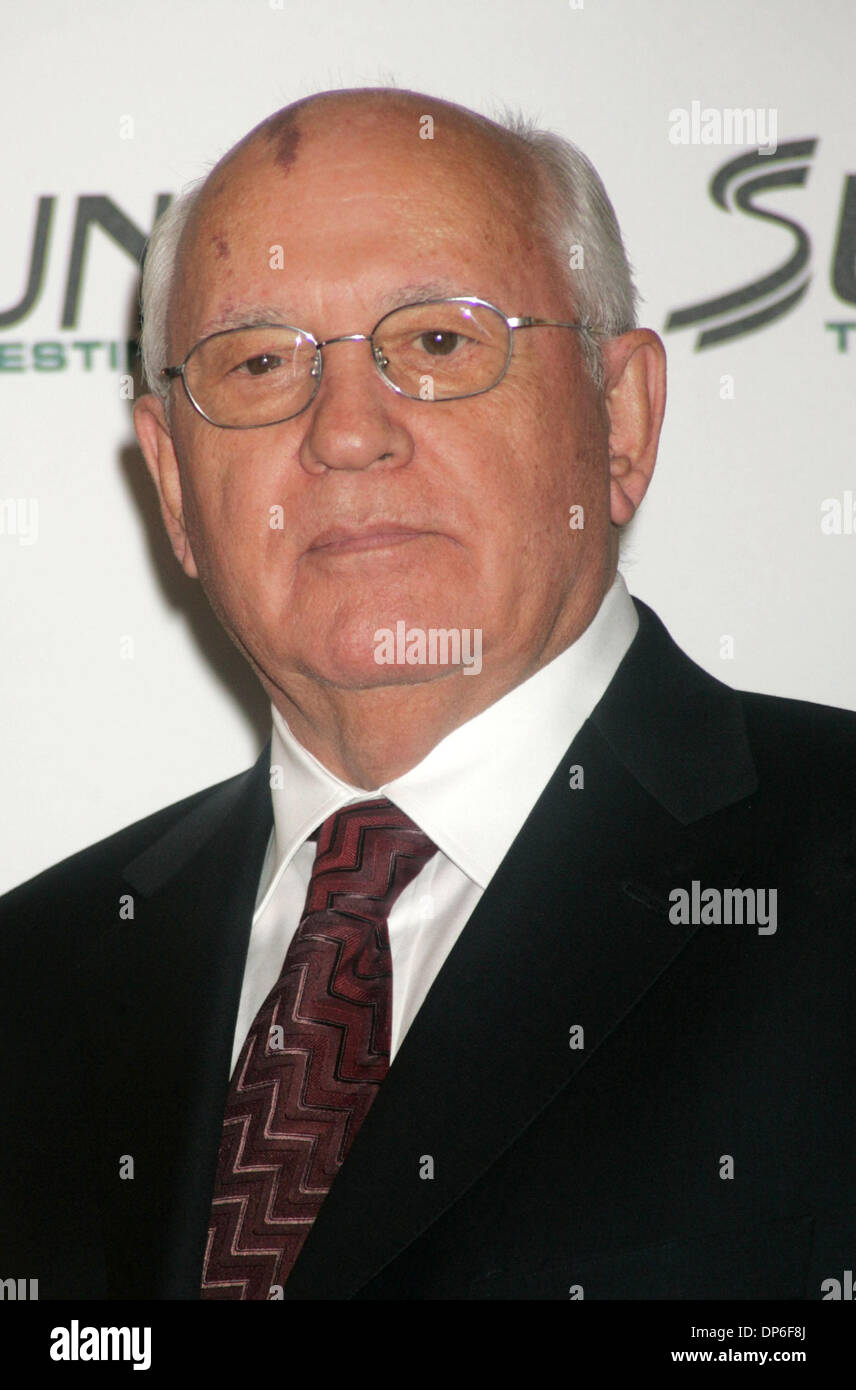 Oct 14, 2006; New York, NY, USA; Former Soviet President MIKHAIL ...
