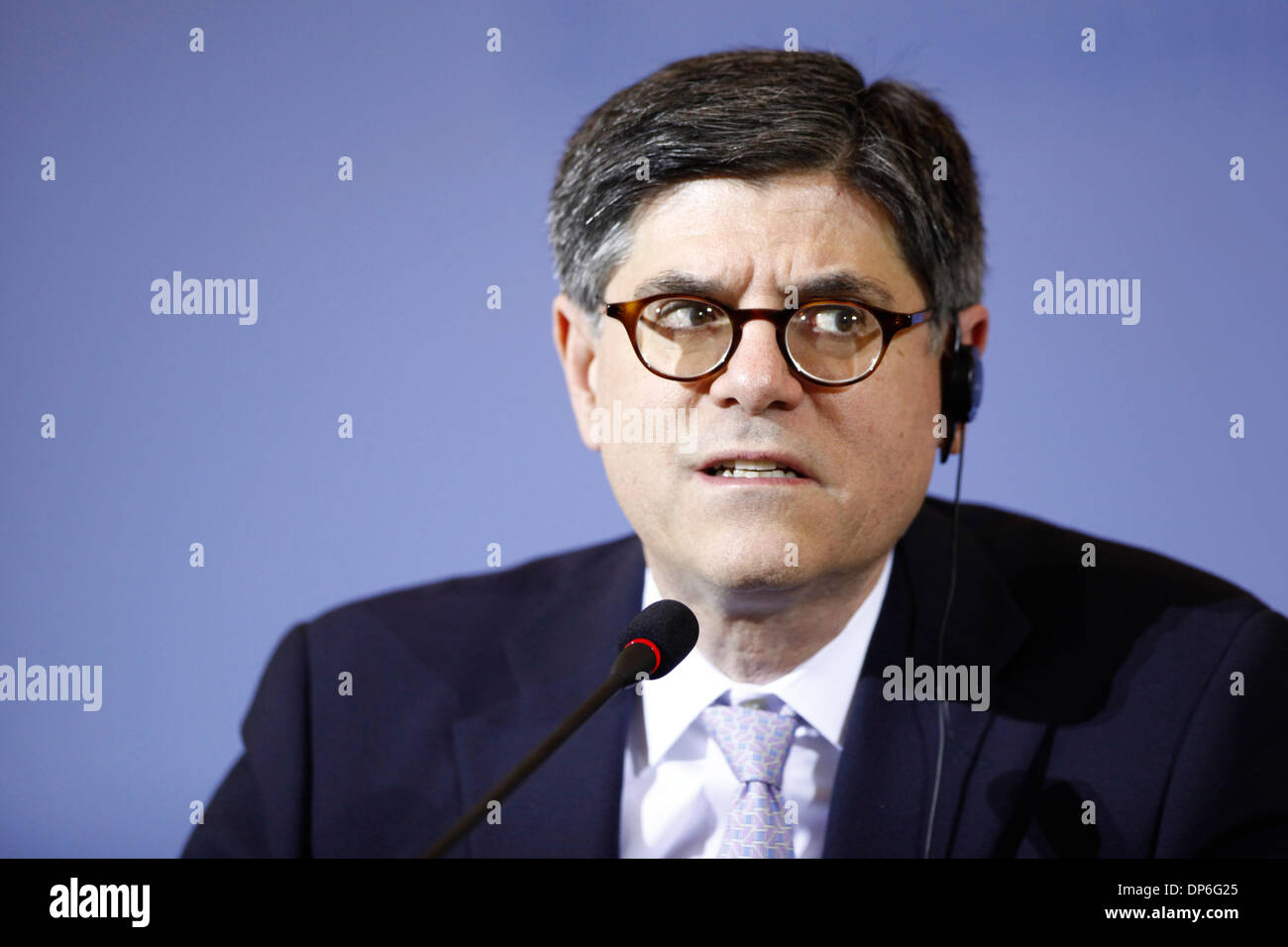 Berlin, Germany. January 08 th, 2014. U.S. Finance Minister Jacob Lew ...