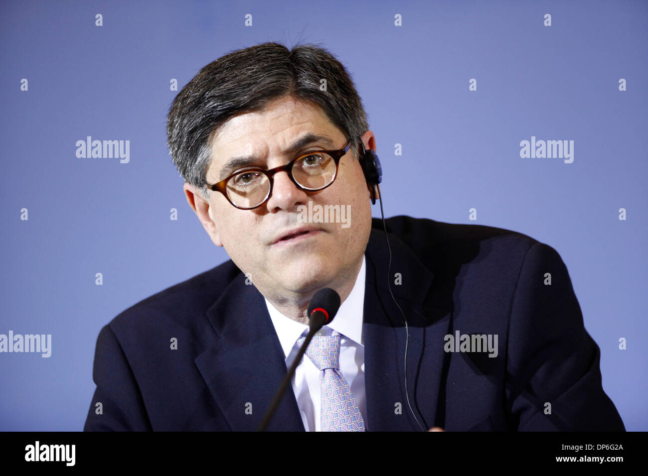 Berlin, Germany. January 08 th, 2014. U.S. Finance Minister Jacob Lew ...