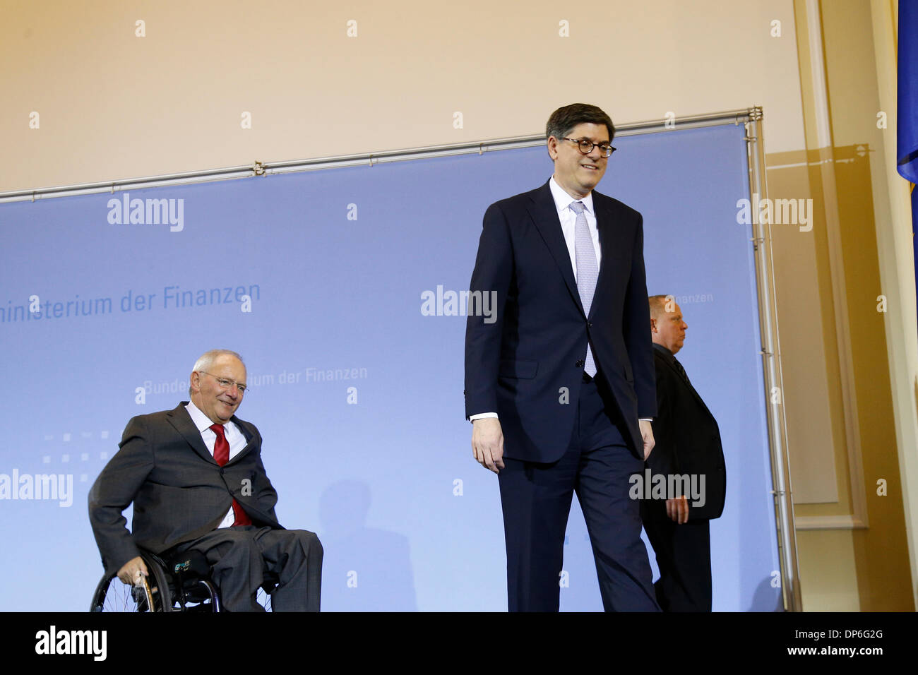 Berlin, Germany. January 08 th, 2014. U.S. Finance Minister Jacob Lew ...