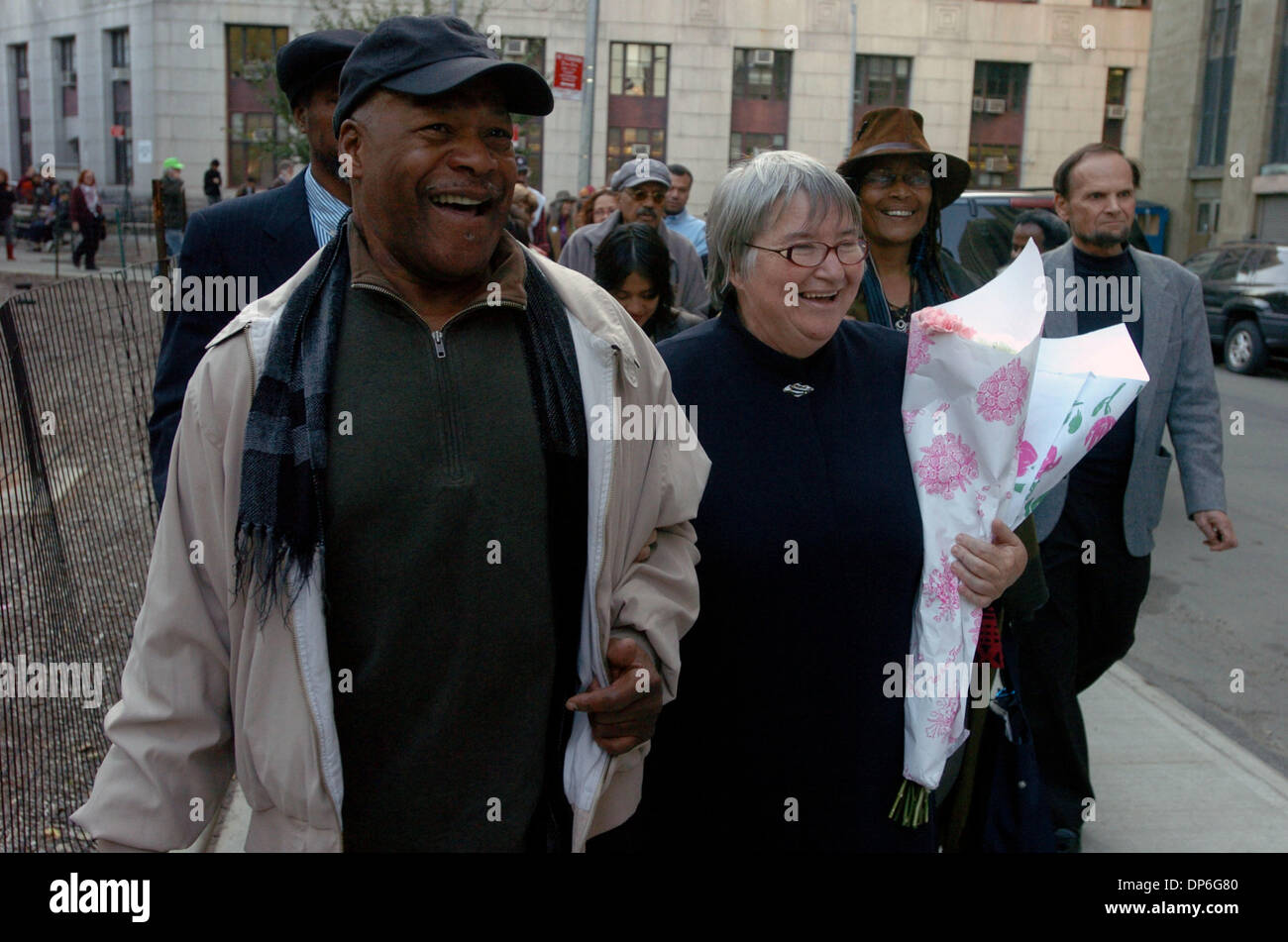 Oct 16, 2006; MANHATTAN, NY, USA; LYNNE STEWART (L) and her husband ...
